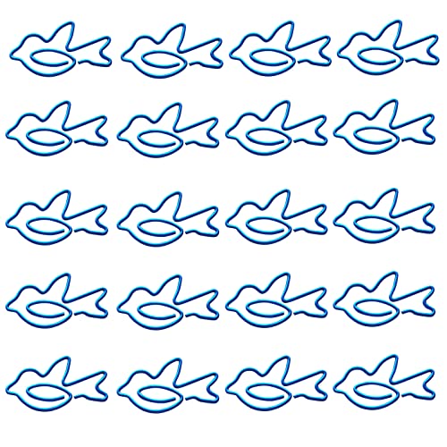 Paper Clips For Kids Animal Shaped Paperclip Fun Paper Clips Assorted Colors Paperclip Coated Paper Clips Bookmark Clips Office Supplies For Document Organizing Stationery Cards And (Blue, One Size)