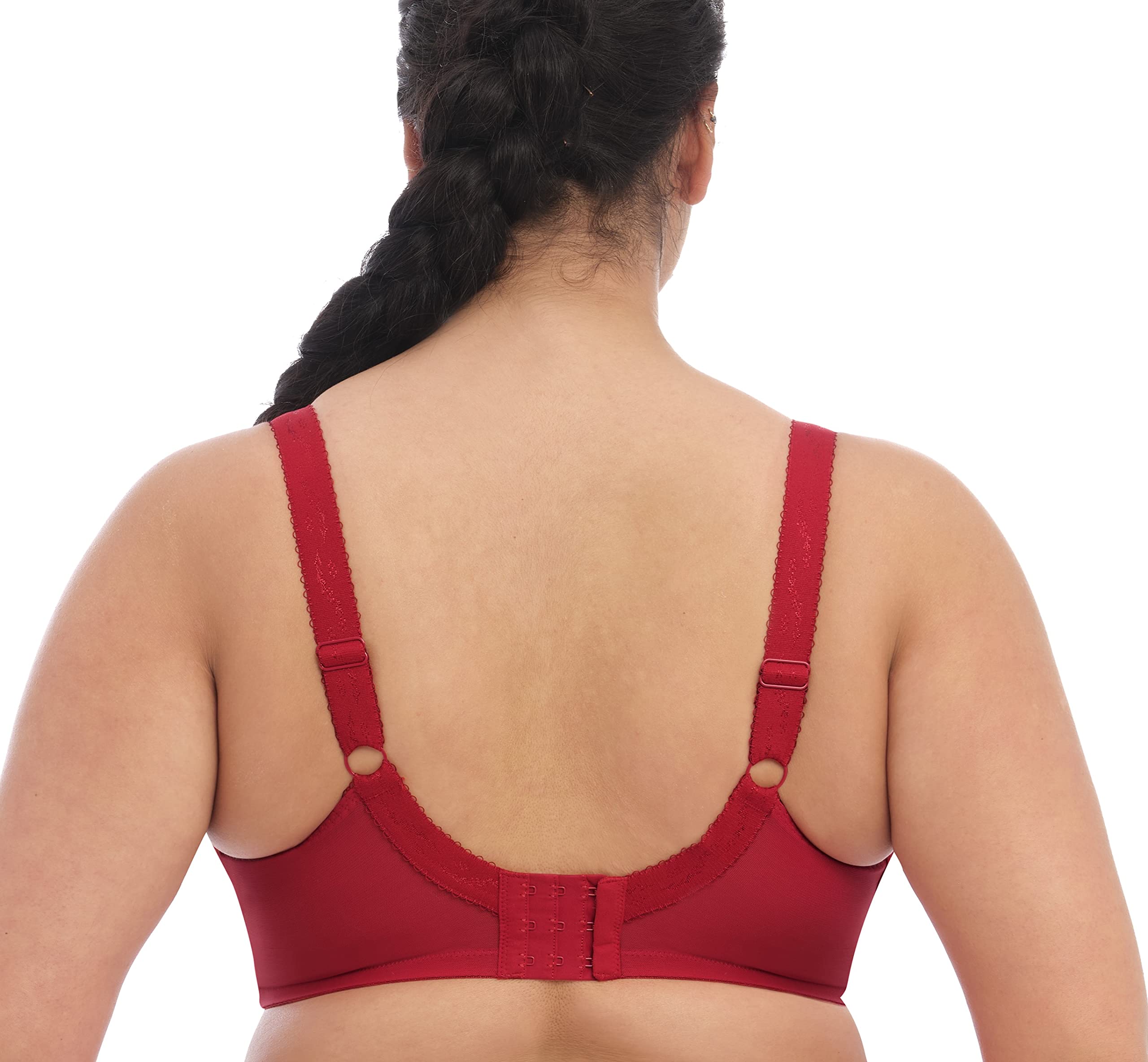 Elomi Morgan Stretch Lace Banded Underwire Bra (4111),40K,Haute Red