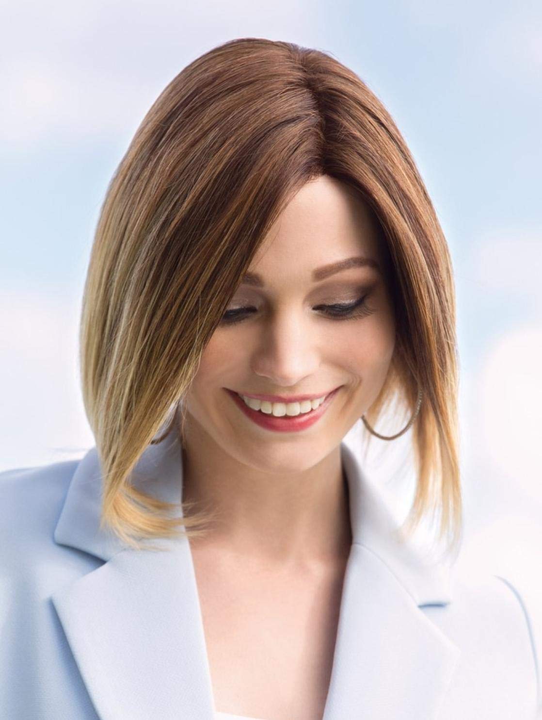 Bundle - 5 items: Valery Human Hair Wig by Rene Paris, Christy's Wigs Q & A Booklet Luxury Shampoo & Conditioner & Mist Wide Tooth Comb - Color: 614R
