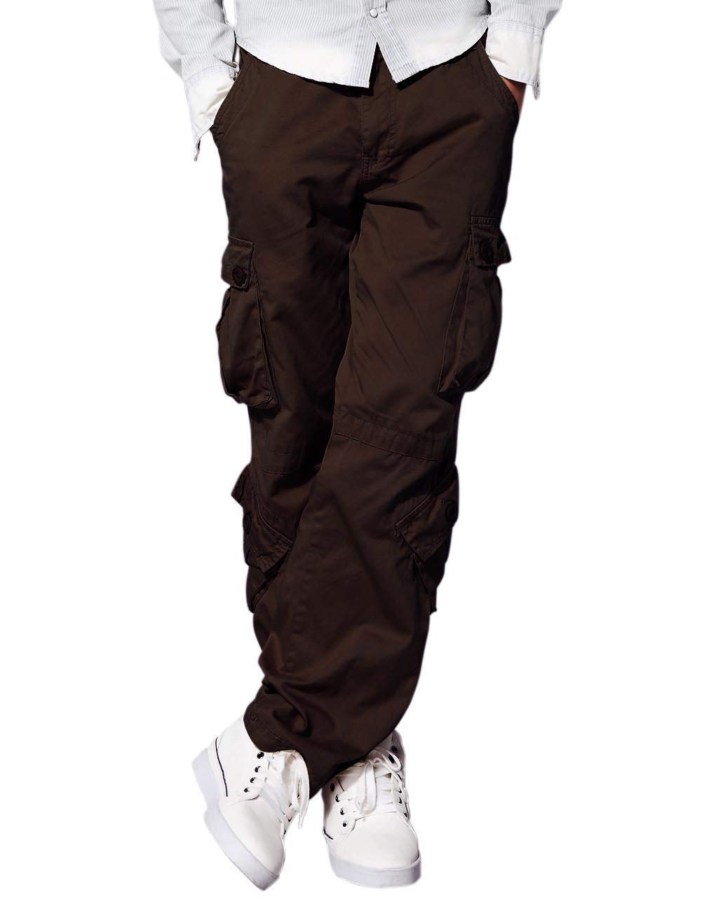 Match Men's Wild Cargo Pants(Brown,30)