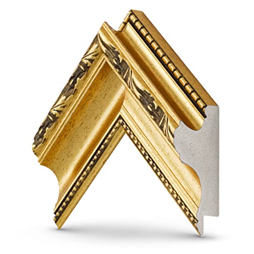 Deco TV Frames - Ornate Gold Smart Frame Compatible ONLY with Samsung The Frame TV (55", Fits 2021-2023 Frame TV)