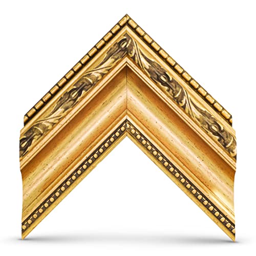 Deco TV Frames - Ornate Gold Smart Frame Compatible ONLY with Samsung The Frame TV (55", Fits 2021-2023 Frame TV)