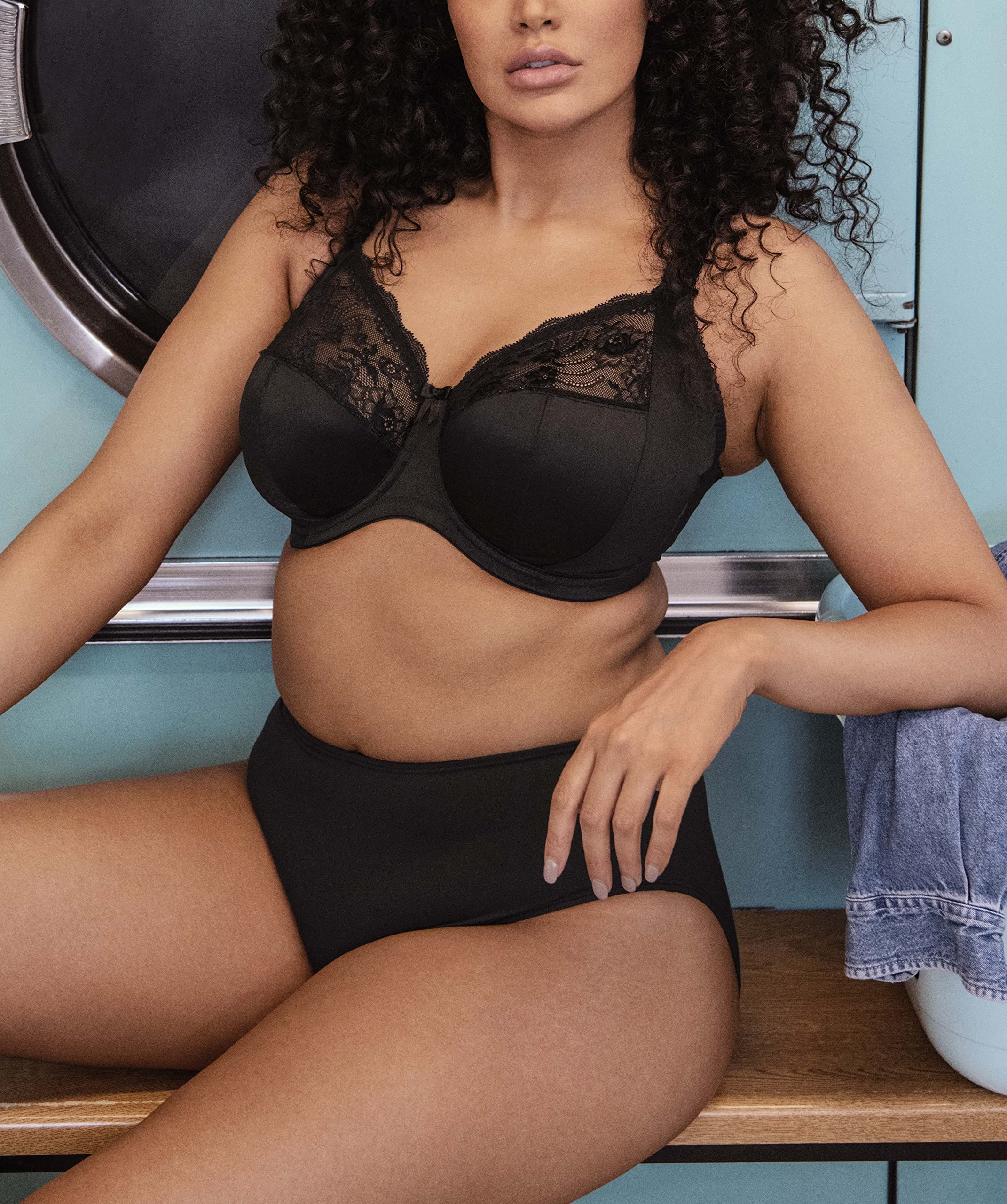 Elomi Morgan Stretch Lace Banded Underwire Bra (4111),40K,Haute Red