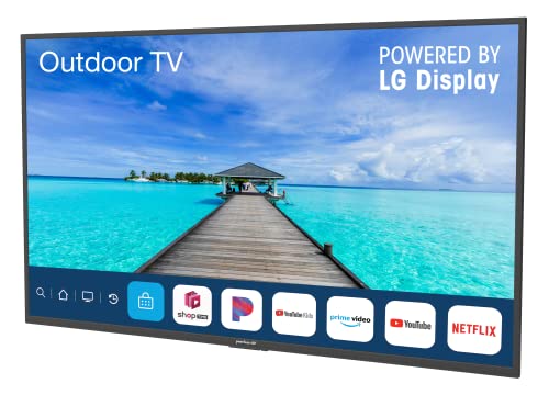 Peerless-AV 55" Neptune Partial Sun 4K HDR Outdoor Smart TV w/Free Outdoor Tilting Wall Mount (WPTV553)