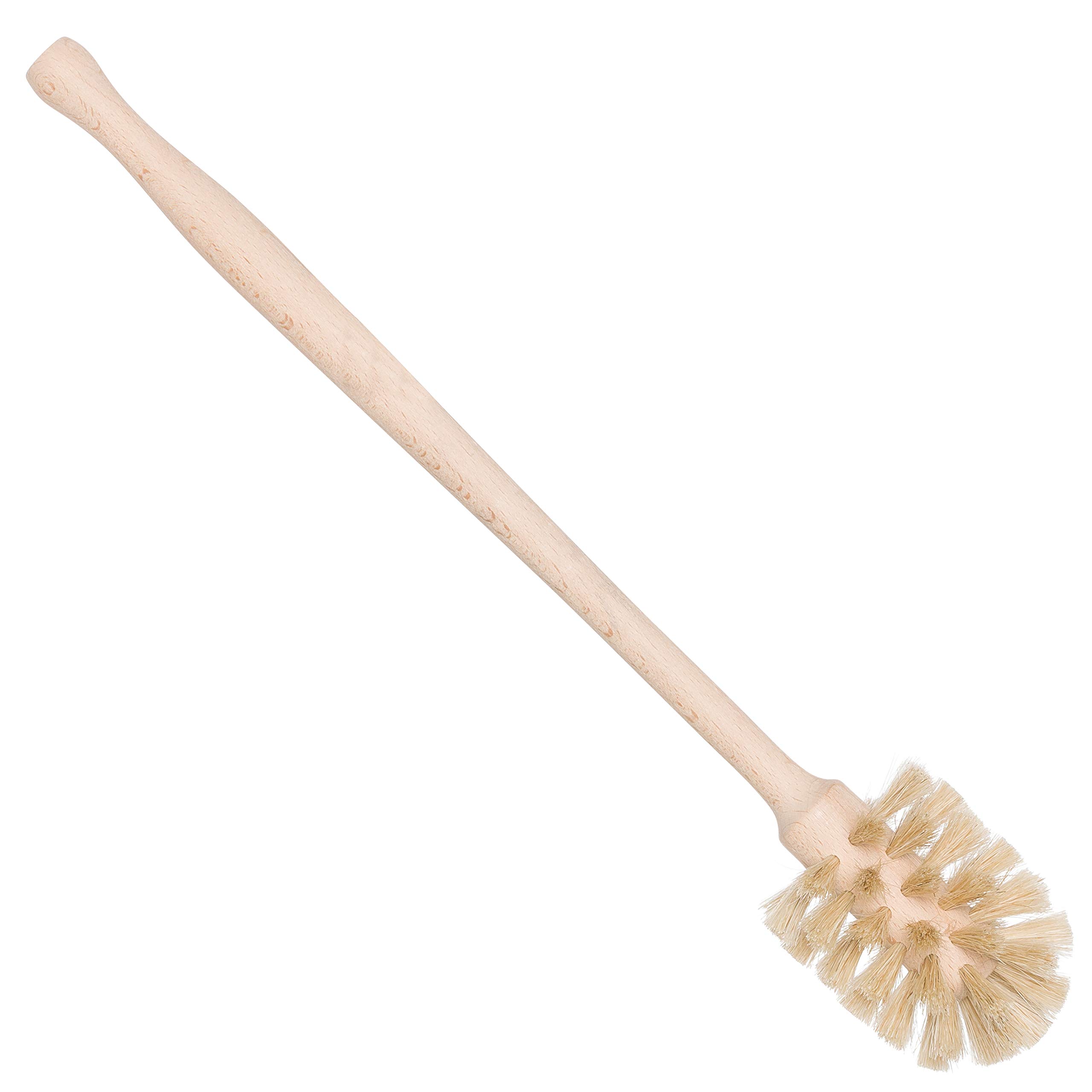 REDECKER Bottle Brush Cleaner - Horsehair and Beechwood Handle for Vases, Pitchers, Mugs, and Baby Bottles, 13-3/4 Inch, Dense Natural Bristles - Wooden Bottle Brush - Bottle Brush Wood Handle