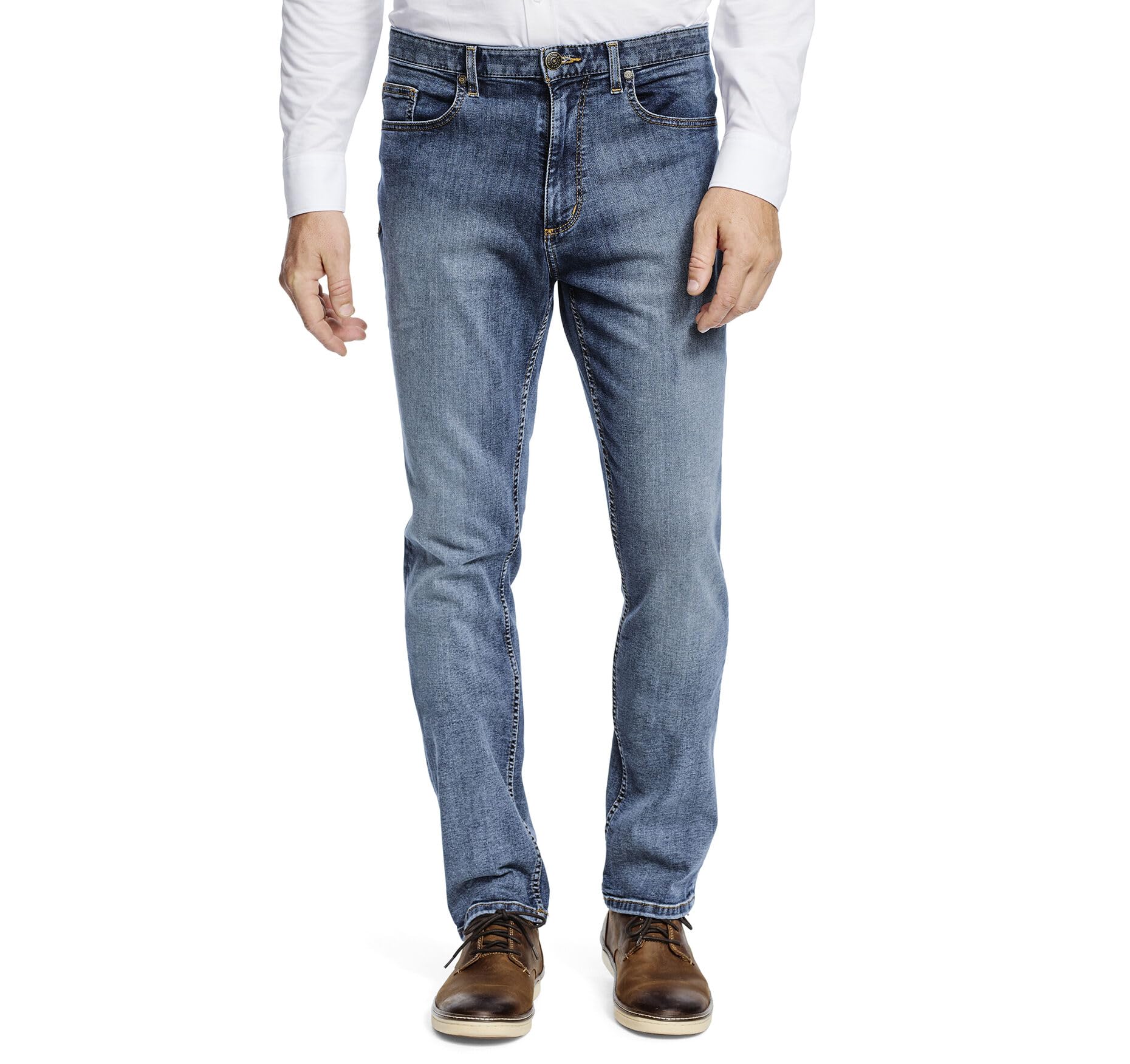Johnston & Murphy Men's Denim Jeans Light Wash