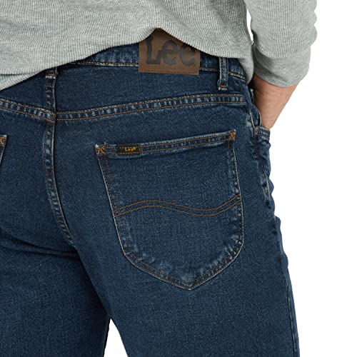 Lee Men's Legendary Relaxed Straight Jean, Night Shade, 36W x 30L