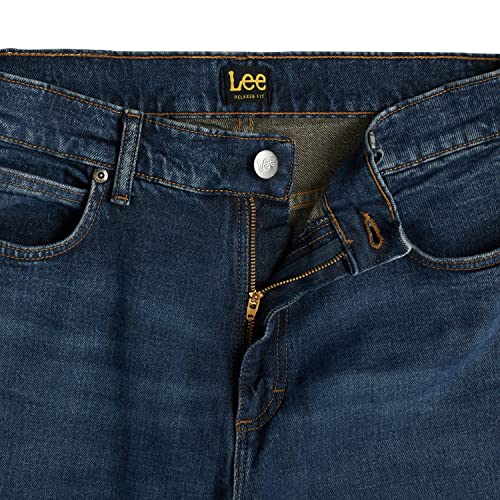 Lee Men's Legendary Relaxed Straight Jean, Night Shade, 36W x 30L