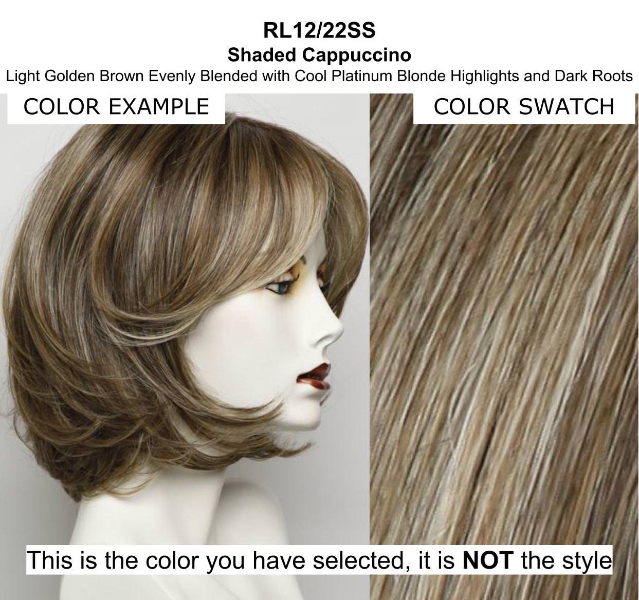 Bundle - 3 items: Simmer Elite Wig by Raquel Welch, Christy's Wigs Q & A Booklet & Wide Tooth Comb - Color: RL12/22SS