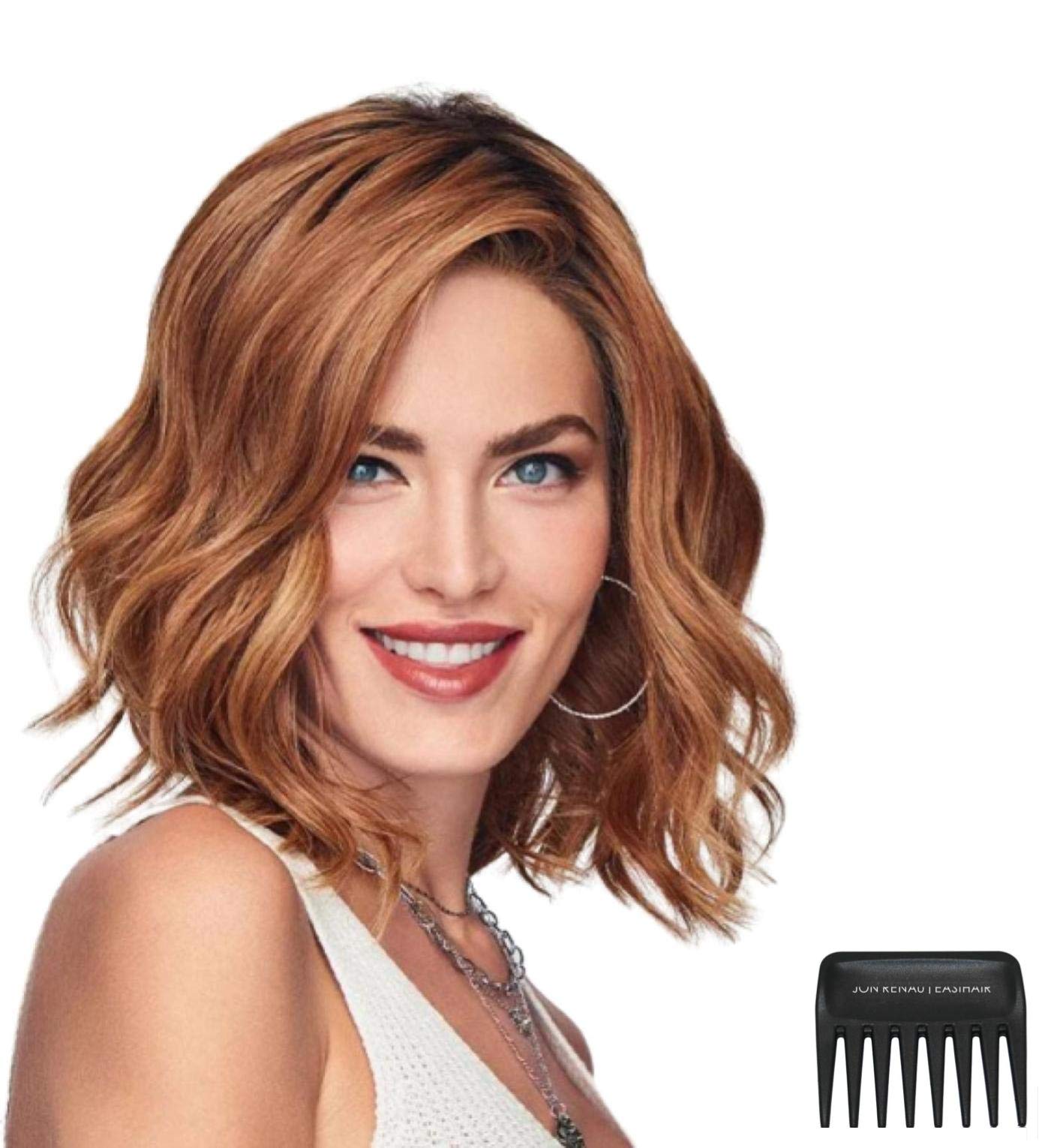 Bundle - 3 items: Simmer Elite Wig by Raquel Welch, Christy's Wigs Q & A Booklet & Wide Tooth Comb - Color: RL12/22SS