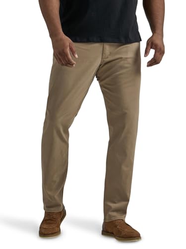 Lee Men's Big & Tall Extreme Motion Straight Taper Jean Cougar 52W x 30L