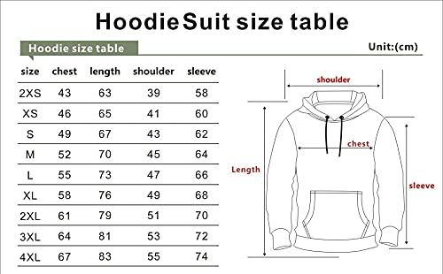 FEIRUIJI Backwoods Hoodie and Sweatpants Set 3D Printing Cartoon Backwoods Outfit for Men Women