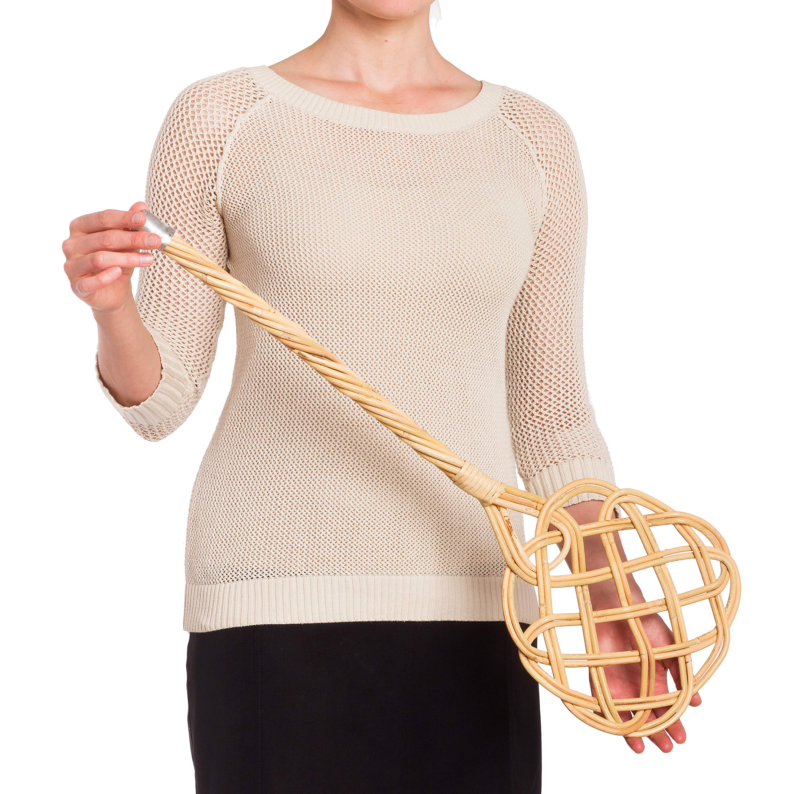 REDECKER Rattan Reed Carpet Beater, 29-1/2-Inches - Rug Beater Vintage - Carpet Beater Paddle - Rattan Carpet Beater - Rug Paddle Clean - Rug Duster Beater - Carpet and Rug Beater