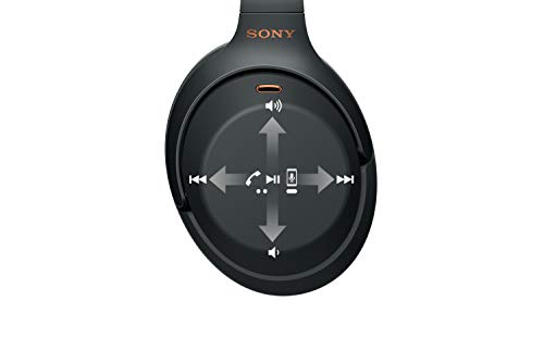 Sony WH1000XM3 Noise Cancelling Headphones, Wireless Bluetooth Over the Ear Headset β Black (2018 Version)