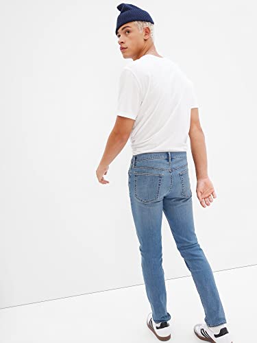 GAP Mens Soft Wear Slim Fit Jeans, Light Wash, 34W x 32L US