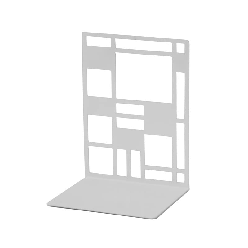 Square Grid Metal bookend bookend Bookshelf Book Clip Book Support Block bookboard a Pair of bookend Stationery Bookmarks