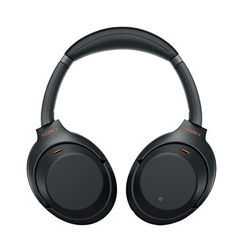 Sony WH1000XM3 Noise Cancelling Headphones, Wireless Bluetooth Over the Ear Headset β Black (2018 Version)