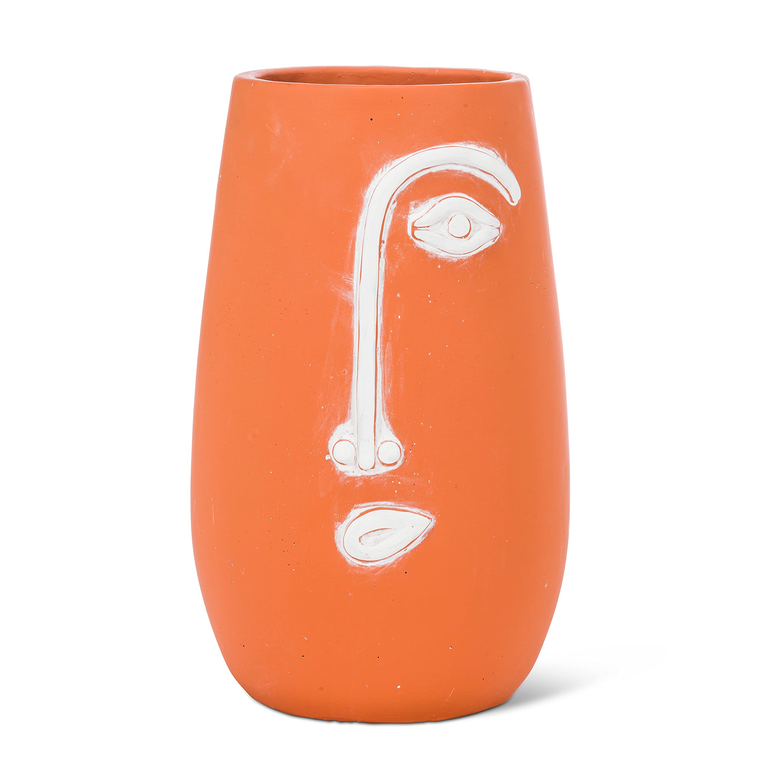 Abbott Collection 27-Picasso-XLG Extra Large Half Face Planter/Vase, Orange