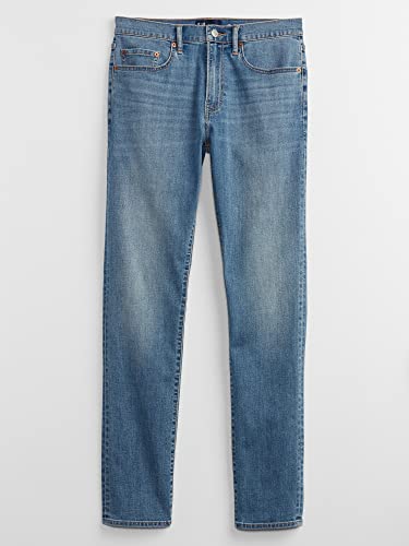 GAP Mens Soft Wear Slim Fit Jeans, Light Wash, 34W x 32L US