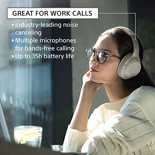 Sony WH1000XM3 Noise Cancelling Headphones, Wireless Bluetooth Over the Ear Headset β Black (2018 Version)
