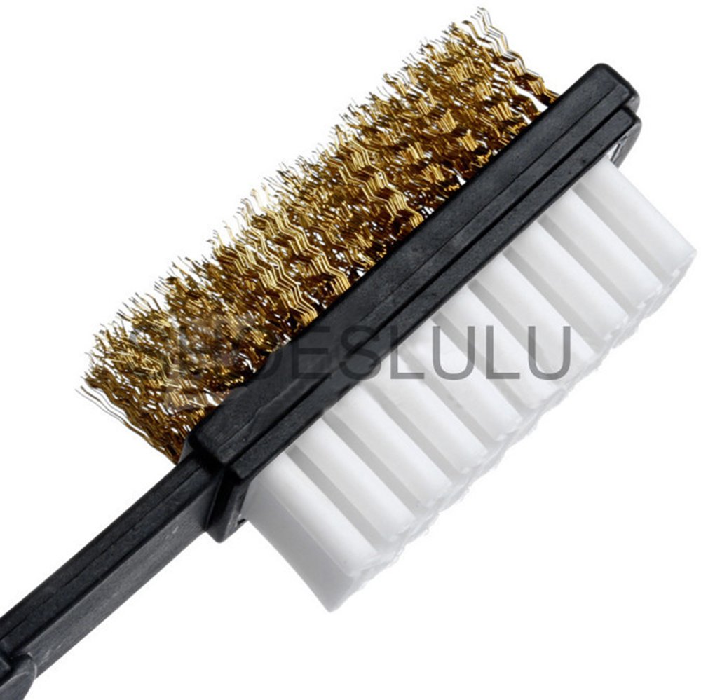 Shoeslulu Suede & Nubuck 2 Ways Leather Larger Brush Cleaner (1 Pack, Longer Wires [Larger Surface])