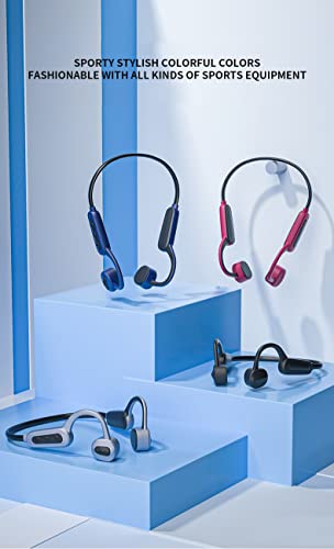 GULSARAYI Bone Conduction Headphones,Open Ear Bluetooth Headphones with Built-in Mic,IP68 Waterproof Wireless Sport Headset for Running Workout Gym Swimming