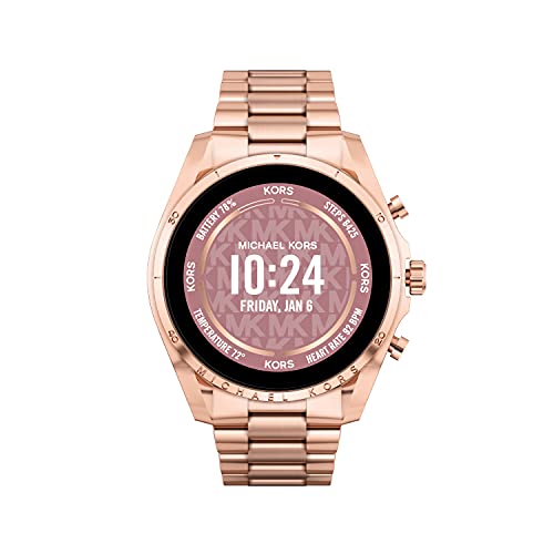 Michael Kors Gen 6 Bradshaw Stainless Steel Smartwatch Fitness Tracker , Rose Gold Tone-MKT5133V