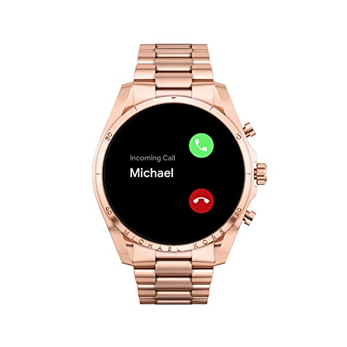Michael Kors Gen 6 Bradshaw Stainless Steel Smartwatch Fitness Tracker , Rose Gold Tone-MKT5133V