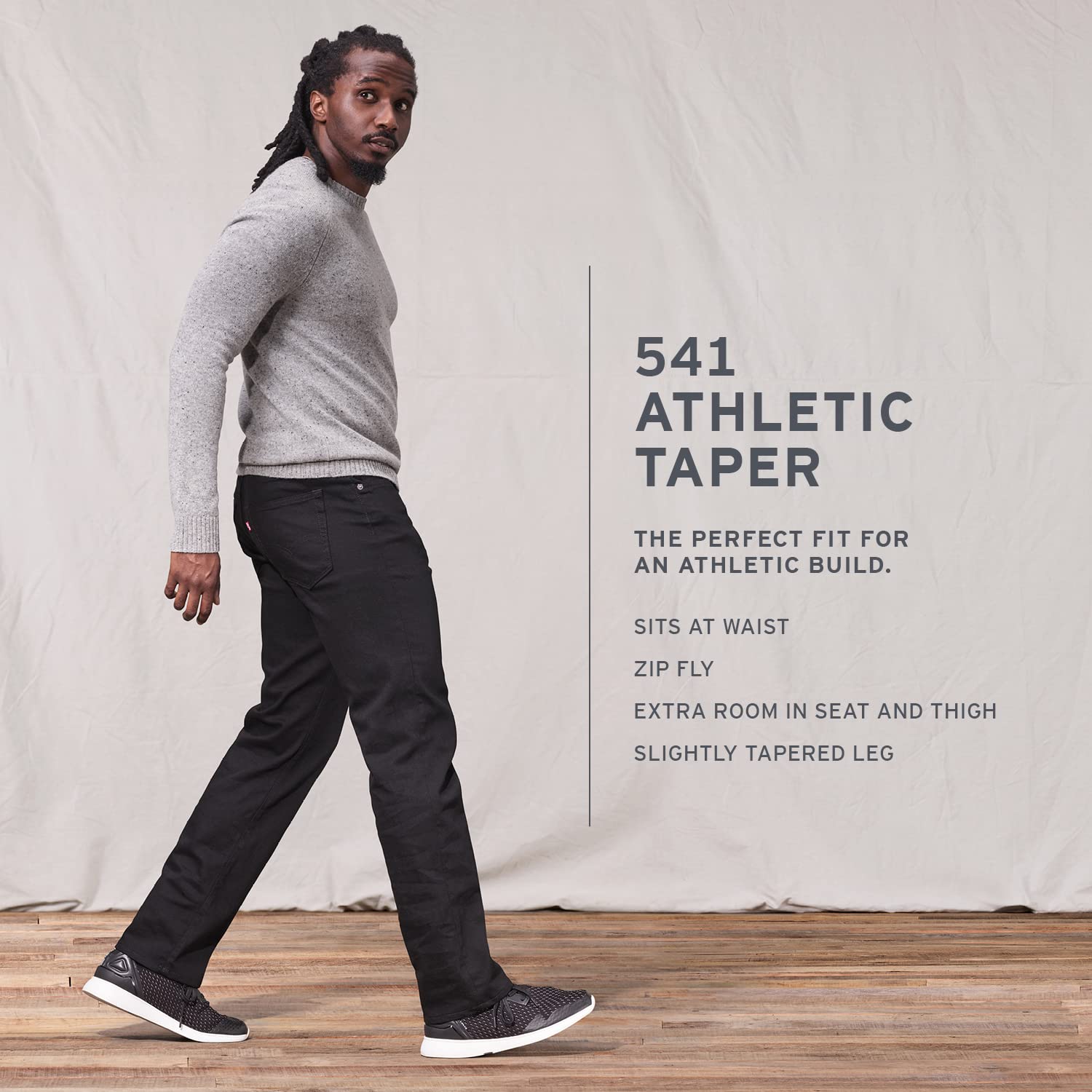 Levi's Men's 541 Athletic Fit Jeans (Also Available in Big & Tall), Caraway-Twill, 34W x 32L