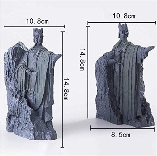 Bookend Supports HeavyDuty , Book Ends Bookends Book Shelves, Hobbit Third Gate of Resin Statue Bookends Home Decoration Anime Fans Gift
