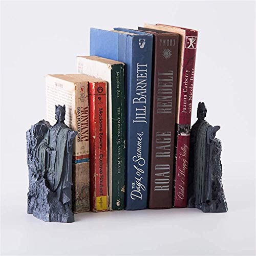 Bookend Supports HeavyDuty , Book Ends Bookends Book Shelves, Hobbit Third Gate of Resin Statue Bookends Home Decoration Anime Fans Gift