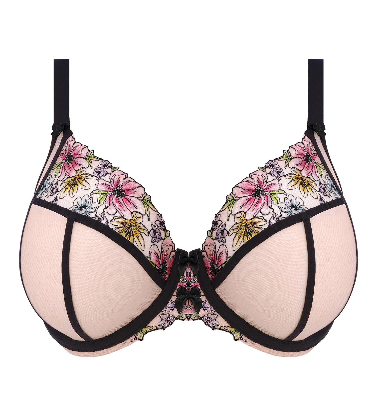 Elomi Carrie Underwire Plunge Bra Ballet Pink 40K (US 40O)