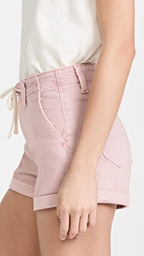 PAIGE Women's Christy Shorts, Vintage Rouge Glow, Pink, 30