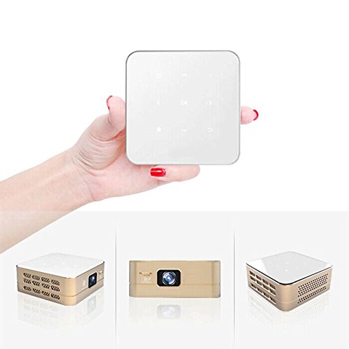 Ivation Pro3 Portable Rechargeable Smart DLP Projector β Streams via HDMI/MHL & USB Connections, Wi-Fi, Bluetooth β Compatible with DLNA, Miracast, Airplay Wireless Mirroring for iOS & Android - Gray