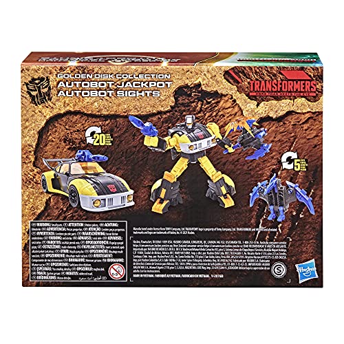 Transformers Generations War for Cybertron Golden Disk Collection Chapter 2, Autobot Jackpot with Sights, Ages 8 and Up, 5.5-inch (Amazon Exclusive)