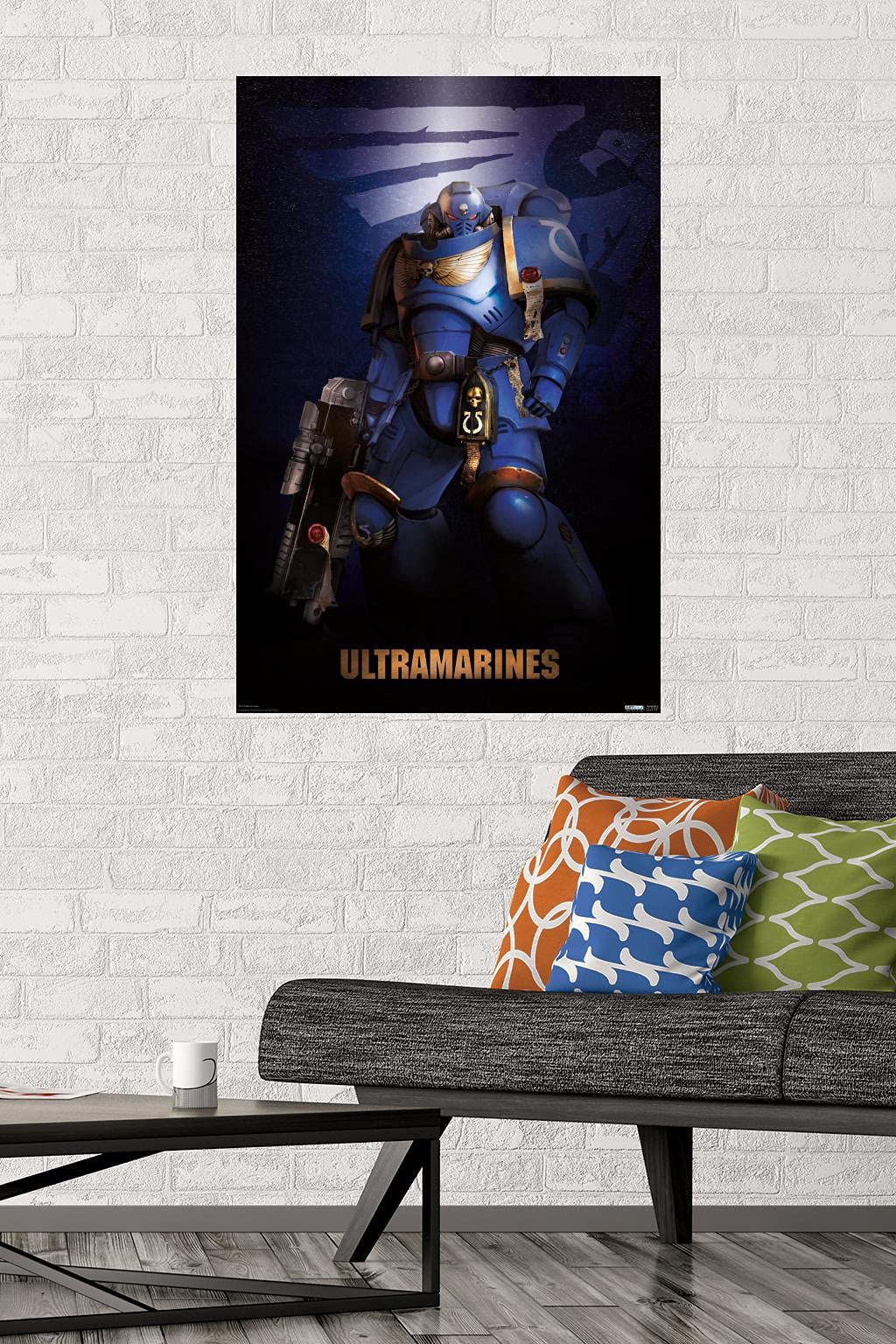 Trends International Warhammer 40K - Ultramarine Wall Poster, 34L x 22.4W, Premium Unframed Version