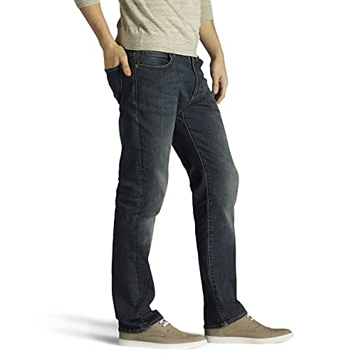 Lee Men's Big & Tall Extreme Motion Straight Taper Jean Maverick 54W x 32L