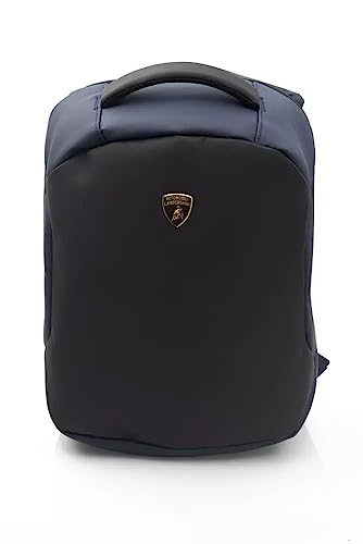 Automobili Lamborghini Blue Nylon Men's Backpack