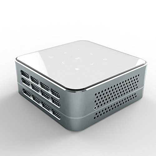 Ivation Pro3 Portable Rechargeable Smart DLP Projector β Streams via HDMI/MHL & USB Connections, Wi-Fi, Bluetooth β Compatible with DLNA, Miracast, Airplay Wireless Mirroring for iOS & Android - Gray