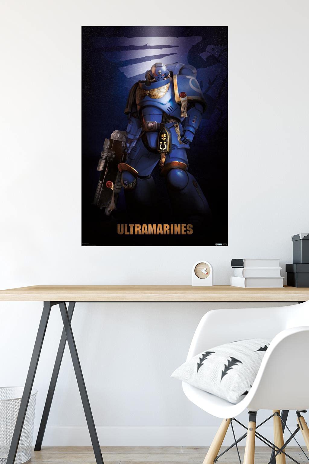 Trends International Warhammer 40K - Ultramarine Wall Poster, 34L x 22.4W, Premium Unframed Version