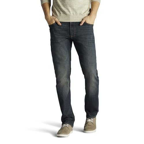 Lee Men's Big & Tall Extreme Motion Straight Taper Jean Maverick 54W x 32L