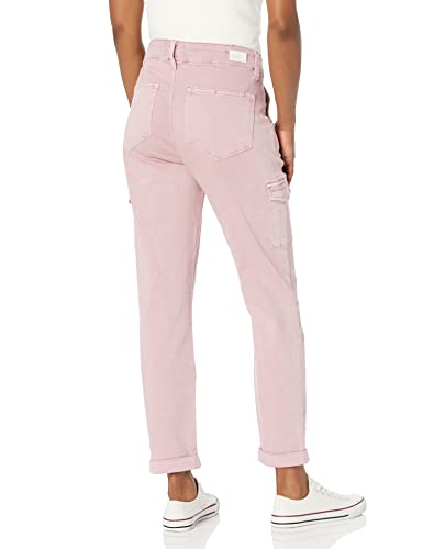 PAIGE Women's Christy Cargo Tapered high Rise Cuffed in Vintage Garden Rose, 29