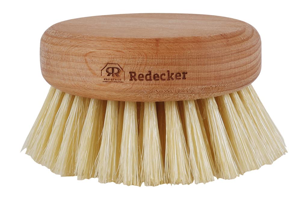 Redecker Round Massage Brush, Pig Bristle and Oiled Beechwood, 3-Inch Diameter, Made in Germany