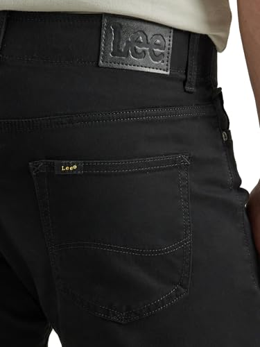 Lee Men's Extreme Motion Slim Straight Jean Black 32W x 30L