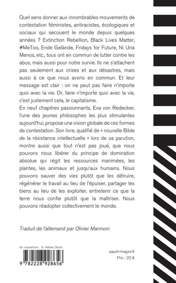 Révolution pour la vie: Philosophie des nouvelles formes de contestation