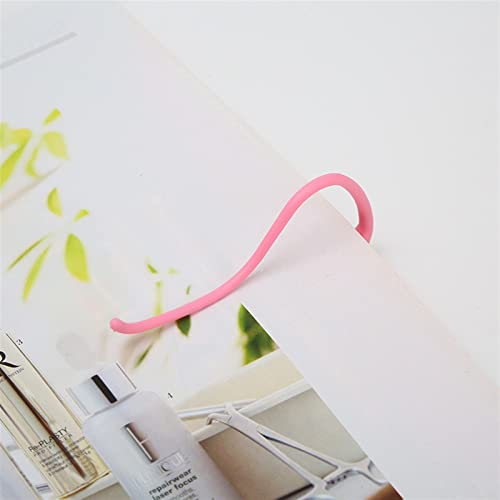 PRVDV Adjustable Bookends 1 Pcs Book Reading Support Clip Pink Blue Bookends Office School Supplies Desk Accessories Organizer (Color : Pink)