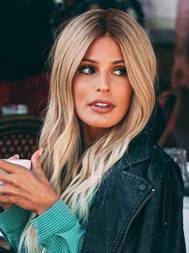 Bundle - 3 item: Blake Large Exclusive Remy Human Hair Wig by Jon Renau, Christy's Wigs Q & A Booklet & Wide Tooth Comb - Color: 613/102S8