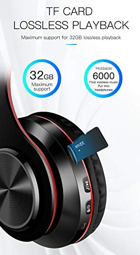 Amazing 7 LED Bluetooth Headphones with 8Hours Playtime, Wireless Headsets Over Ear, Hi-Fi Stereo, Multi-Colored Breathing Led, Built-in Mic, Snug Fit Earphones for Game Video DJ (Grey Blue)