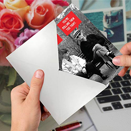 NobleWorks - 1 Funny Birthday Greeting Card with Envelope - Grown-Up Humor, Happy Birthday Card for Old Guys - Men Stiff Joints C7038BDG