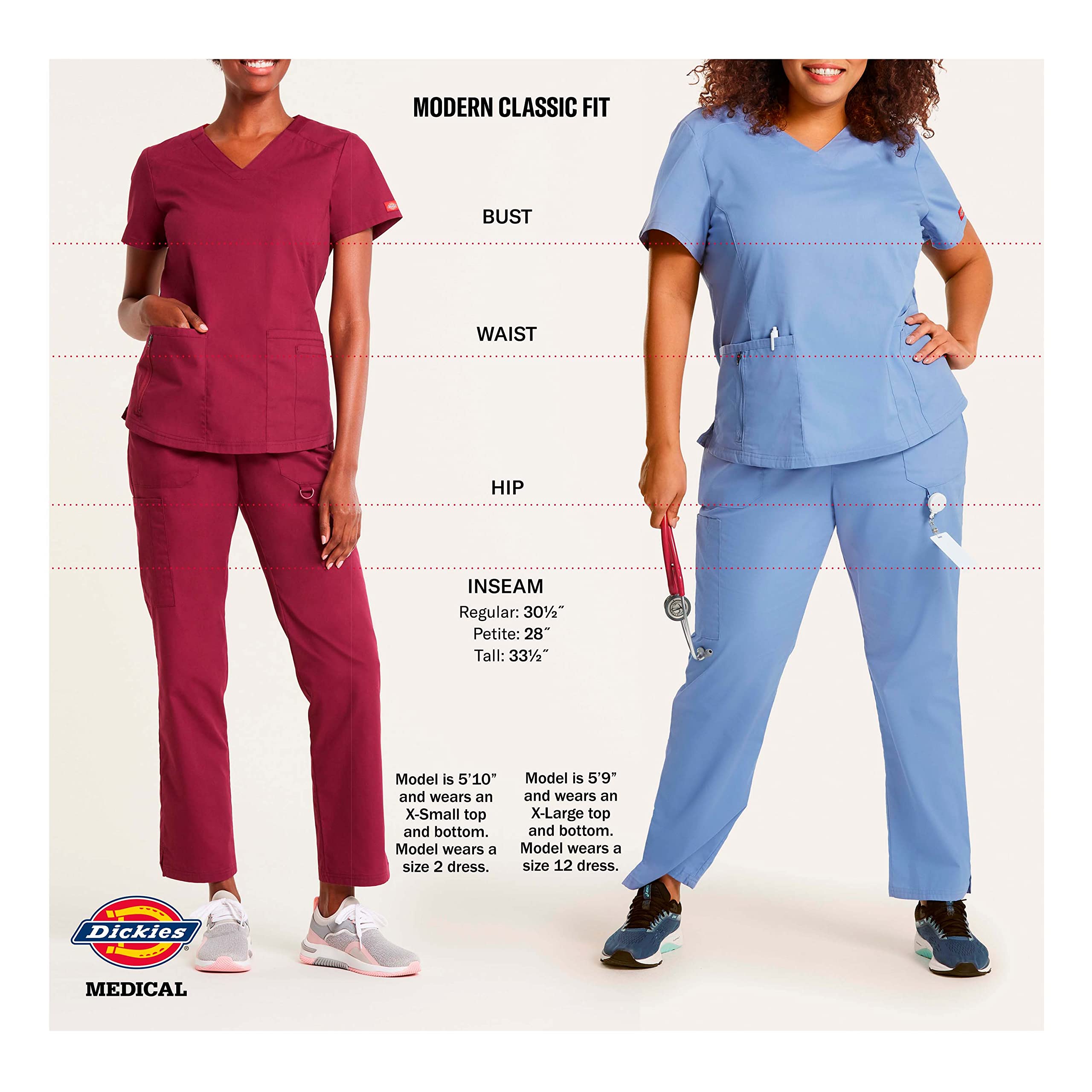 Dickies womens Signature Elastic Waist medical scrubs pants, Navy, 3X-Large Plus